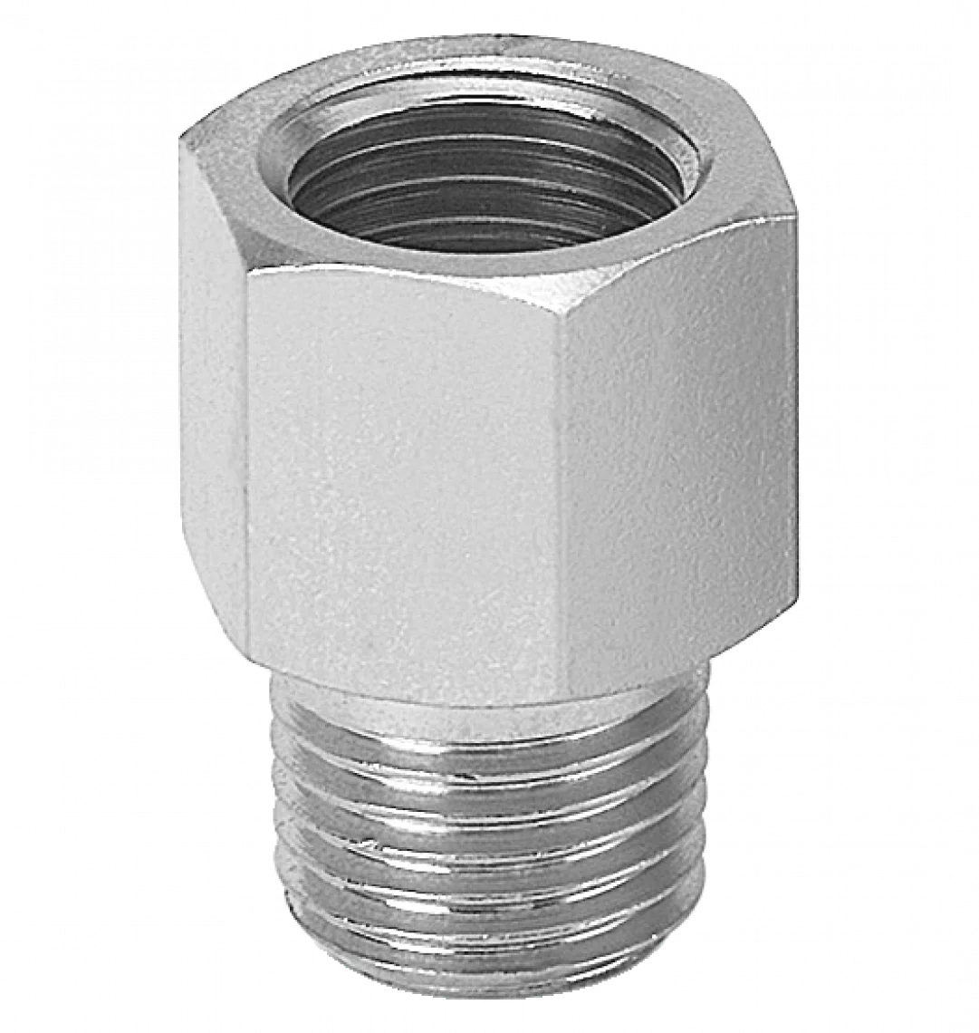 Prolongateur mâle/femelle cylindrique -Filetage mâle G 1/8 Filetage femelle G 1/4