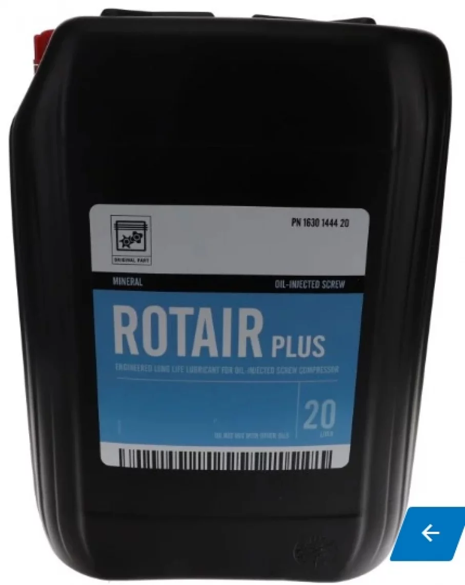 Huile compresseur à vis ABAC ROTAIR PLUS 20 litres 4000 Heures